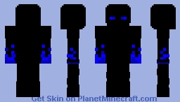 Blue Shadow Demon Minecraft Skin