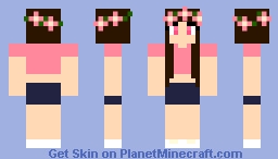 Flower crown Minecraft Skin