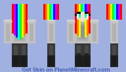 Rainbow Girl Minecraft Skin