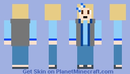 Casual Sandy Blonde (Female) Minecraft Skin