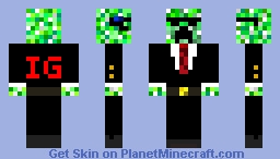 Agent Inconspicuous Creeper Minecraft Skin