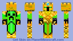 Creeper King Minecraft Skin