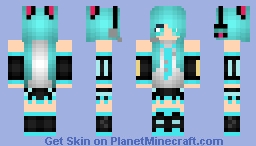 Hatsune Miku Minecraft Skin