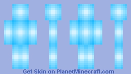 A very blue base Minecraft Skin