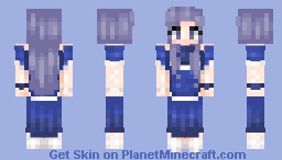 Blue Dress Minecraft Skin