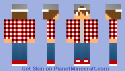 Green/Blue Flannel - Boy Minecraft Skin