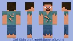 Damaged clothes steve Minecraft Skin