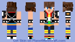 Kingdom Hearts Taios remastered Minecraft Skin