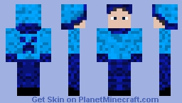 blue boy (creeper jacket) Minecraft Skin