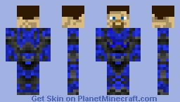 halo skin blue (no helmet) Minecraft Skin