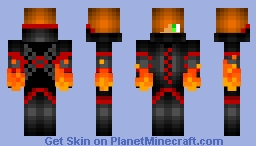 fire ninja Minecraft Skin