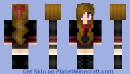 ~Dark School Girl Cutie~ Minecraft Skin