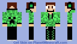 Creeper Hoodie Minecraft Skin