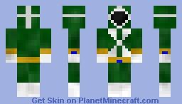 Joel: Green Lightspeed Rescue Power Ranger Minecraft Skin