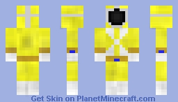 Kelsey: Yellow Lightspeed Rescue Power Ranger Minecraft Skin