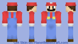 Mario Minecraft Skin