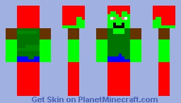 Alien steve Minecraft Skin