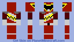 Red Ranger Minecraft Skin