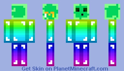 rainbow slime Minecraft Skin