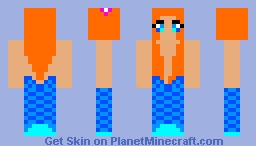 (Personal skin) Blue Mermaid Minecraft Skin