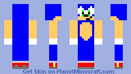 Sonic the Hedgehog Minecraft Skin