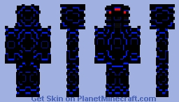 Dark Knight (Blue) Minecraft Skin