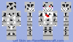 Five nights at Creeper's 4 : Nightmare Zombie Animatronic Minecraft Skin