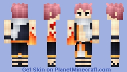 Natsu Dragneel 1.8 [Updated] Minecraft Skin
