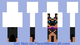 German shepherd female dog Minecraft Skin
