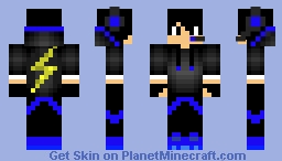 Blue Lightning Minecraft Skin