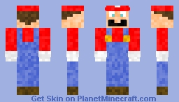 Mario Minecraft Skin