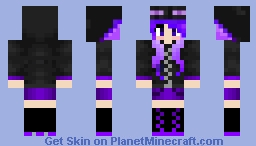 Enderman Girl Minecraft Skin