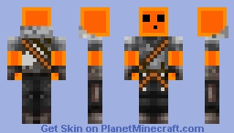 Orange Slime Assisin Minecraft Skin