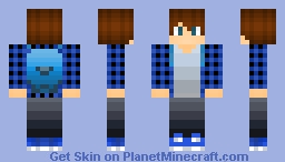 Boy with Backpack Minecraft Skin