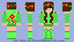 Leaf Lady Minecraft Skin