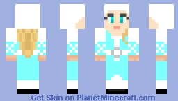blue tunic with hood Minecraft Skin