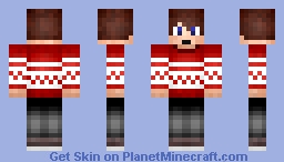 Red Sweater Minecraft Skin