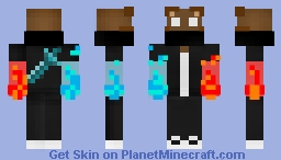 Fire and Ice Bender Minecraft Skin