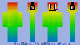 Rainbow Gamer Minecraft Skin