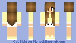 Cute Yellow Girl Minecraft Skin