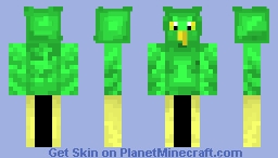 Green Parrot Minecraft Skin