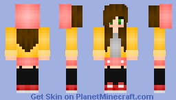 Girl w/ Beanie & Yellow Jacket (Custom Skin) Minecraft Skin
