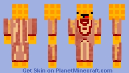 Derpy Bacon with Waffle Sweater Minecraft Skin