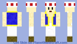 Toad (Mario) Minecraft Skin