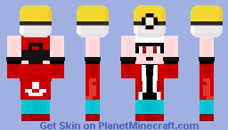 Trainer Red Holding The GSball Minecraft Skin