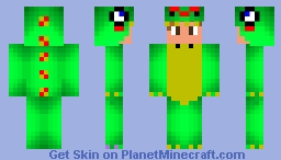 Cute Dino Boy Minecraft Skin