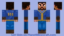 Fallout 4: Vault 111 Survivor Minecraft Skin