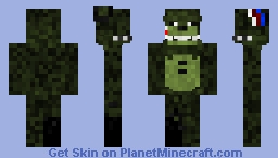 Five Nights At Freddys 3 - Phantom Freddy Minecraft Skin