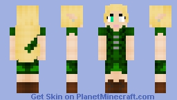 Female Elven Warrior Minecraft Skin