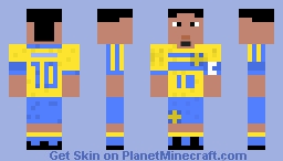 Zlatan Ibrahimovic (National) Minecraft Skin